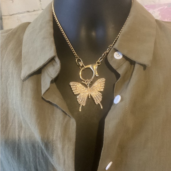Accessories | Mens Butterfly Front Clasp Chain Necklace | Poshmark